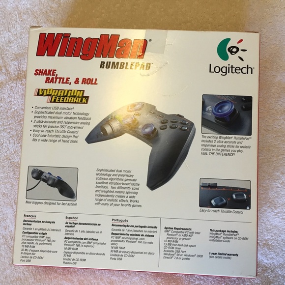 Logitech | Video Games & Consoles | Vintage Logitech Wingman Rumblepad ...